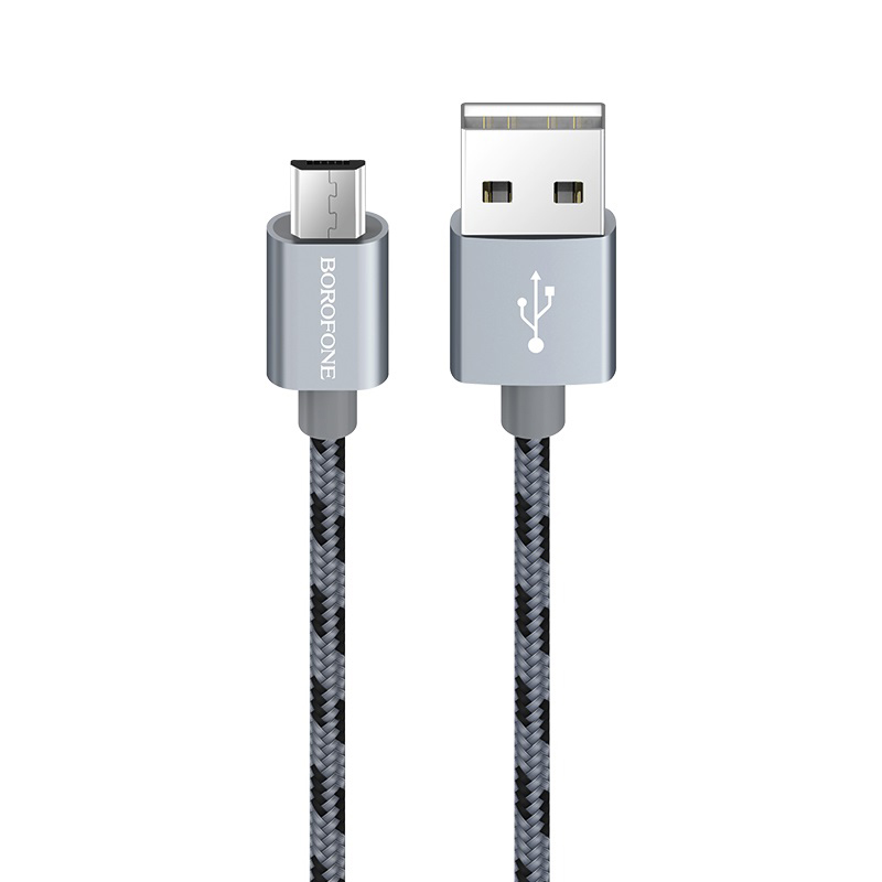 Кабель BOROFONE BX24 Ring USB - micro USB Grey