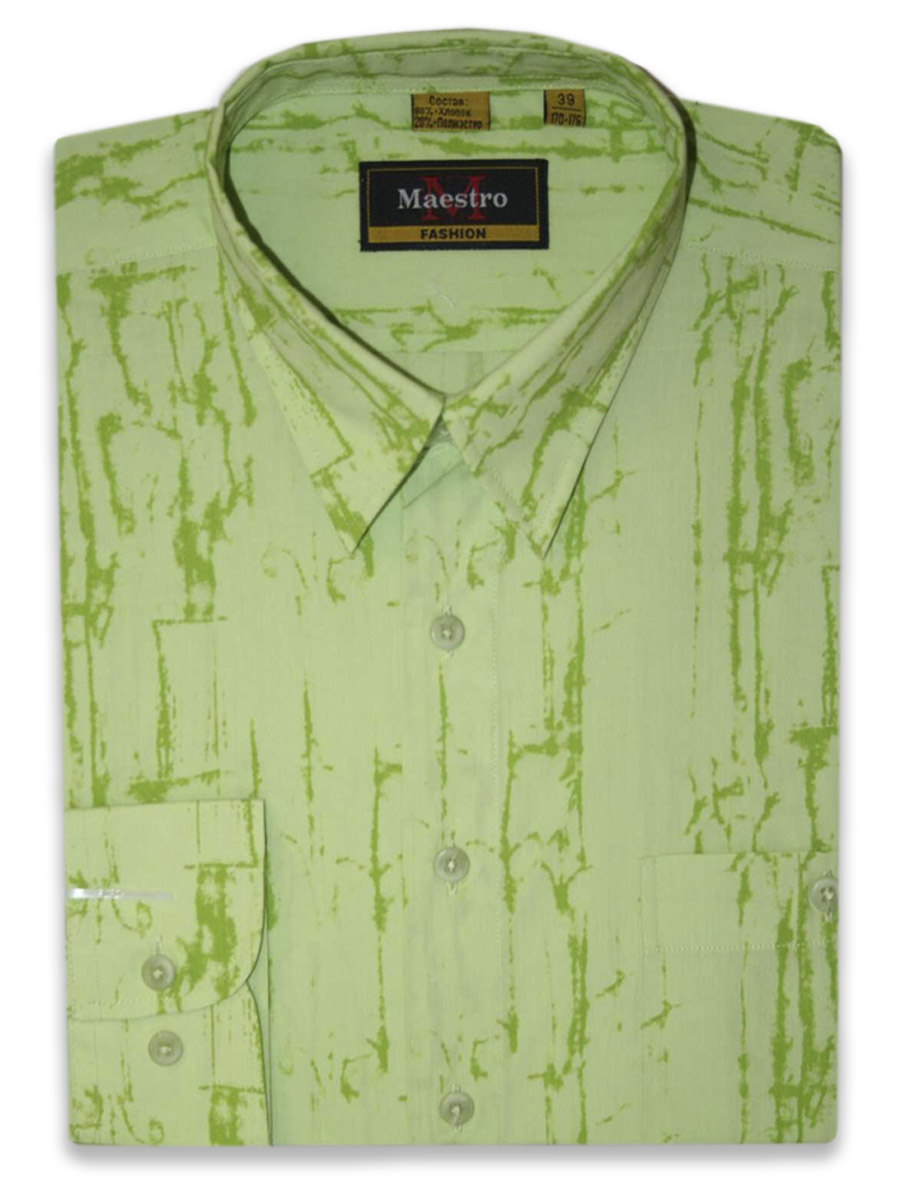 Рубашка мужская Maestro Salat 2 зеленая 39/164-170