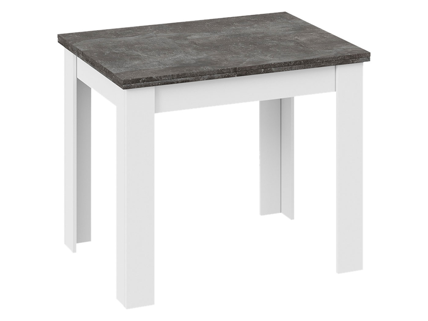 Кухонный стол ТриЯ Стол обеденный Промо Белый / Ателье темный 900 мм