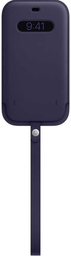 Чехол Apple для смартфона iPhone 12 Pro Max Leather MagSafe Deep Violet (MK0D3ZE/A)