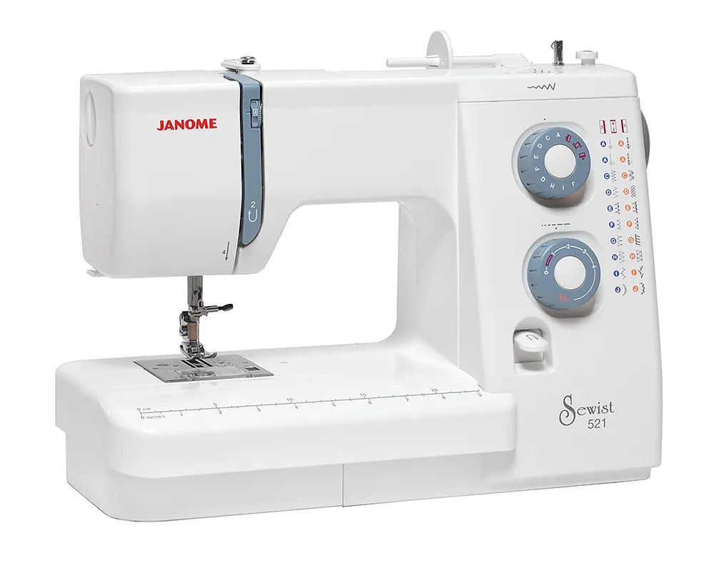 Швейная машина Janome 525S белый, серый