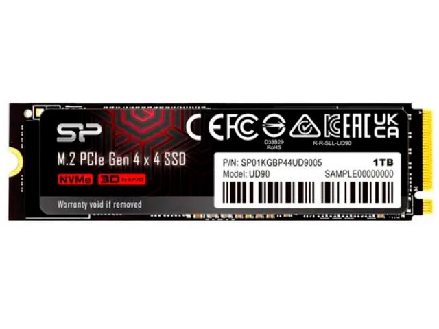 SSD накопитель Silicon Power UD90 M.2 2280 1 ТБ (SP01KGBP44UD9005)