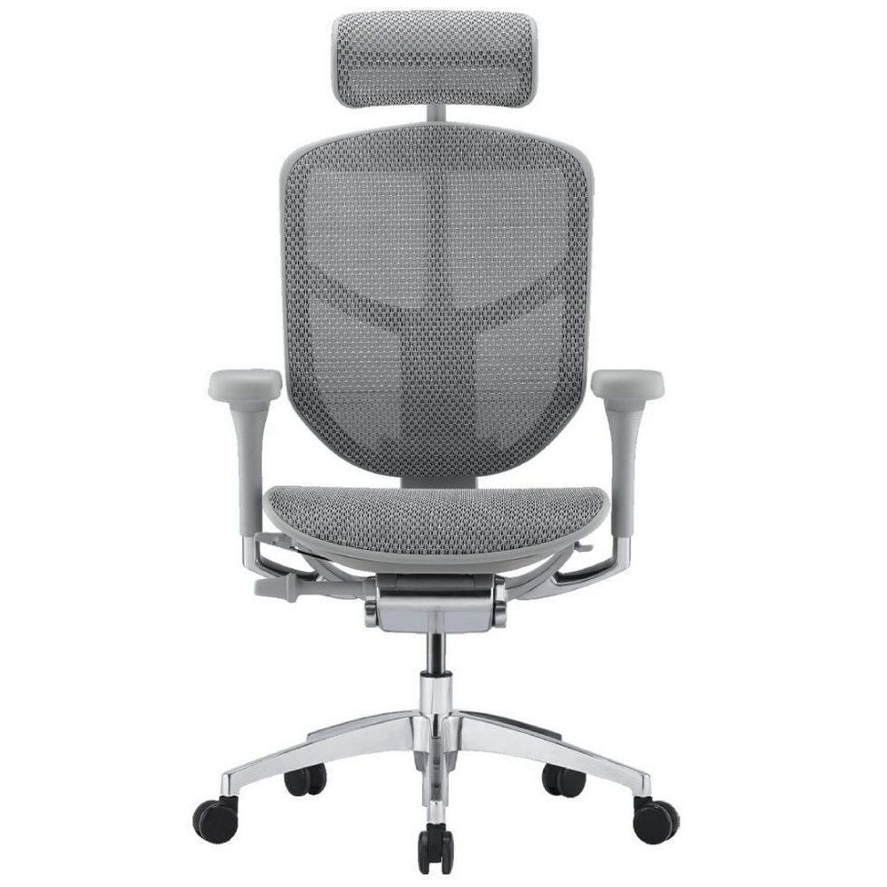 Ортопедическое офисное кресло Falto Enjoy Elite 2 (серое, крестовина металл)