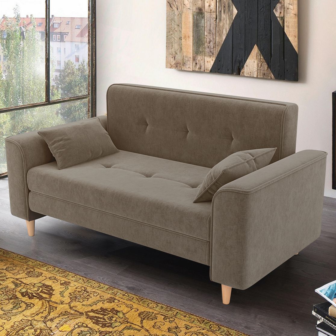 Раскладной диван Алито Твист, 120х200, бежево-коричневый