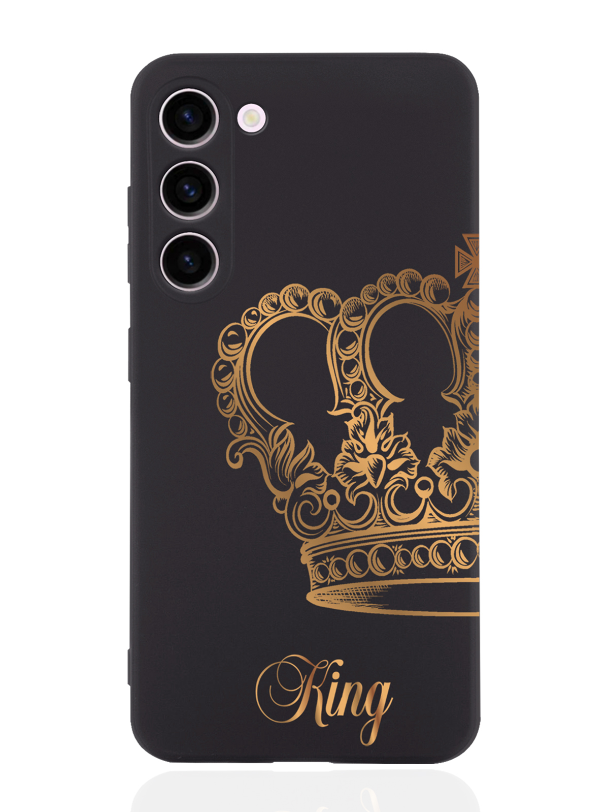 Чехол MustHaveCase для Samsung Galaxy S23+ Парный чехол корона King черный
