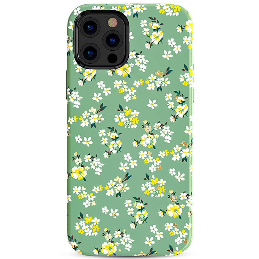 Чехол PQY Blossom для iPhone 12/12 Pro Зелёный