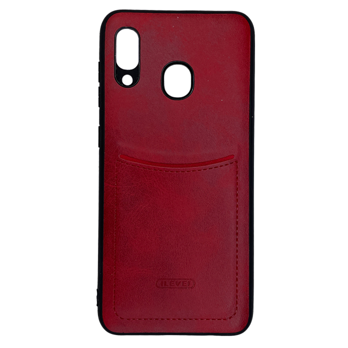 Чехол с кармашком iLevel для  Samsung A30/A20 (красный)