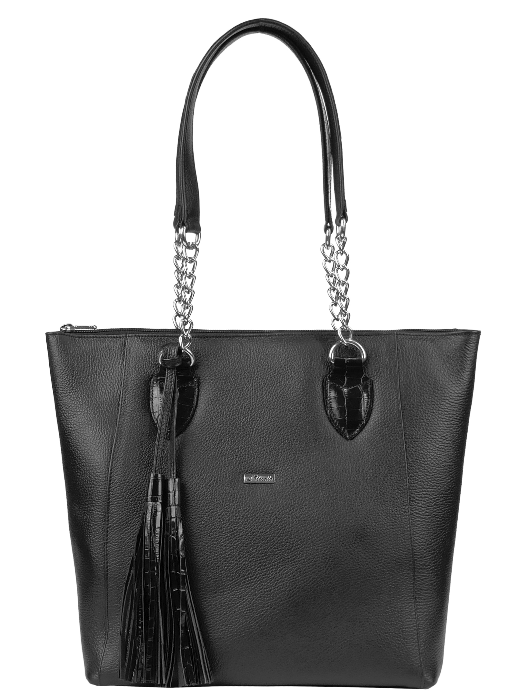 Комплект (брелок+сумка) женский L'Uccello 4046, черный