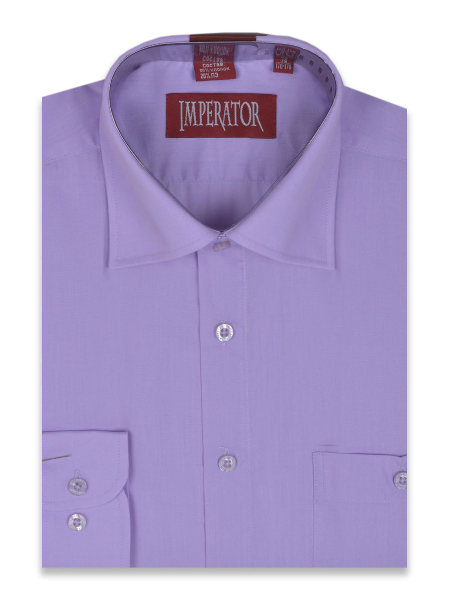 Рубашка мужская Imperator 5911-218-П фиолетовая 37/176-182