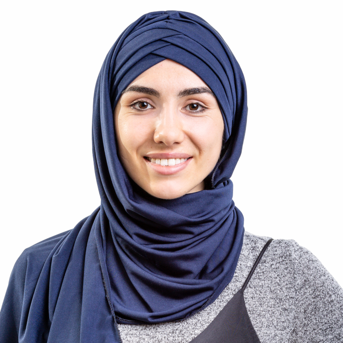 Хиджаб женский Asiyah AY-HJB1-01 темно-синий р. 170x60