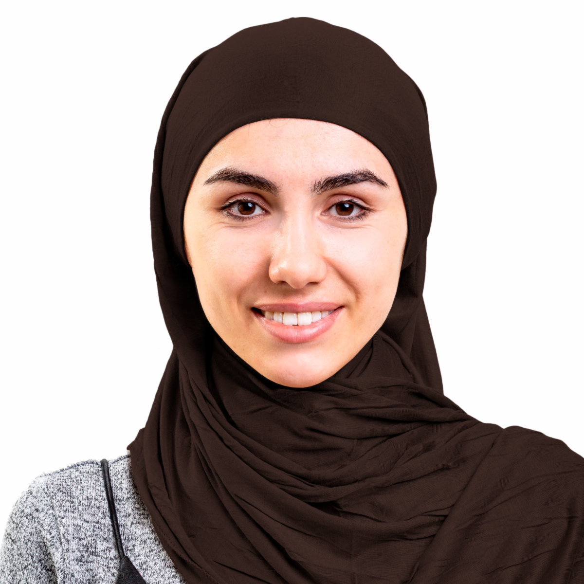Хиджаб платок женский Asiyah AY-HJB3-01 коричневый р. 170x60