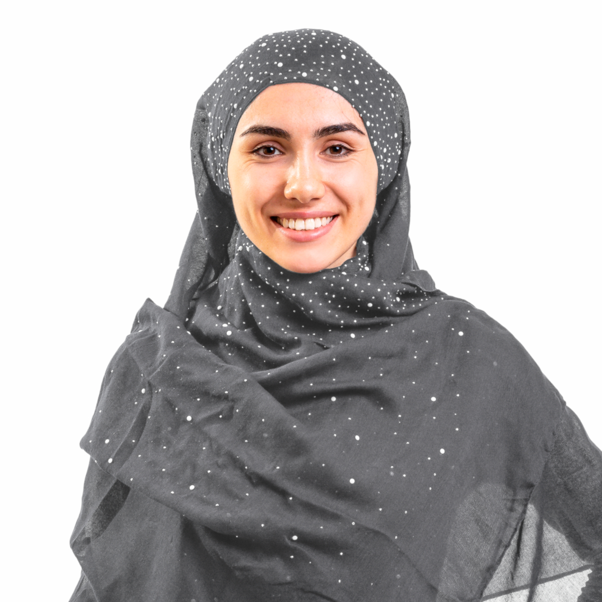 Хиджаб платок женский Asiyah AY-HJB4-01 серый р. 170x60