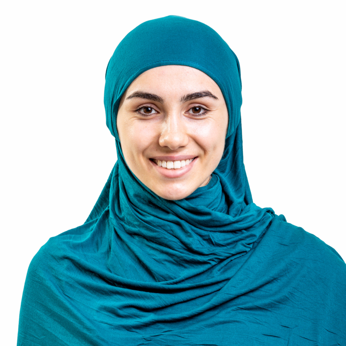 Хиджаб платок женский Asiyah AY-HJB3-01 темно-бирюзовый р. 170x60