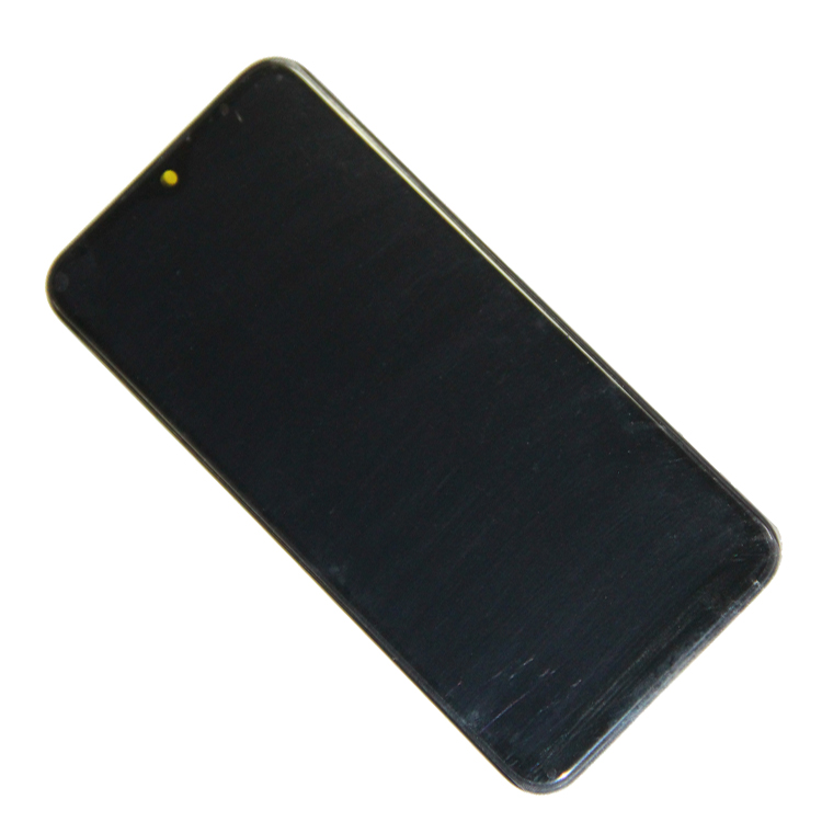Дисплей для Samsung Galaxy A01, Galaxy M01 модуль (узкий разъем шлейфа) <черный> (ОЕМ)