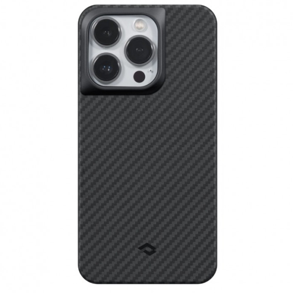 Чехол Pitaka MagEZ Case Pro 3 для iPhone 14 Pro черно-серый кевлар (KI1401PP)