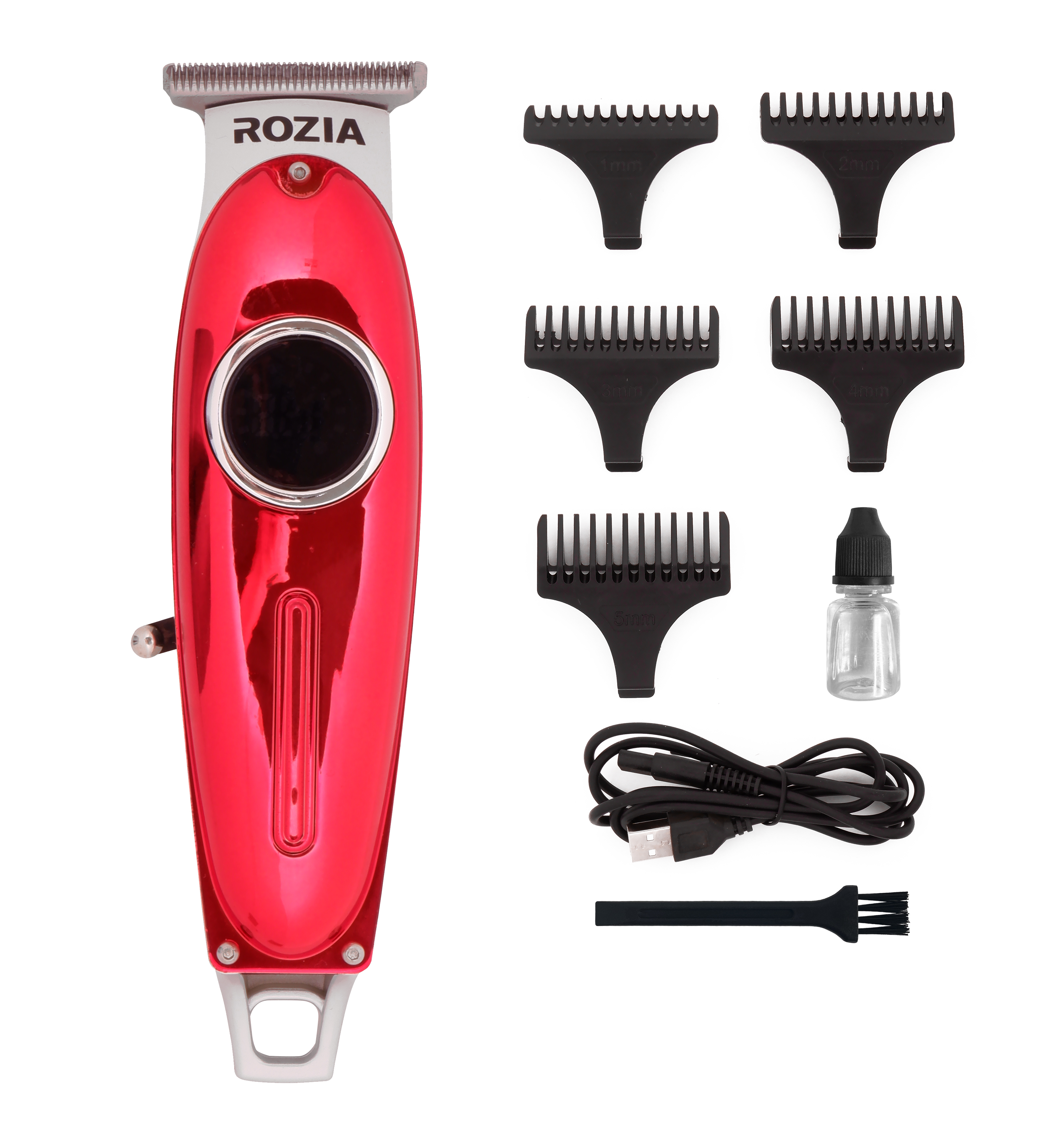 Машинка для стрижки волос Rozia HQ-325 красная
