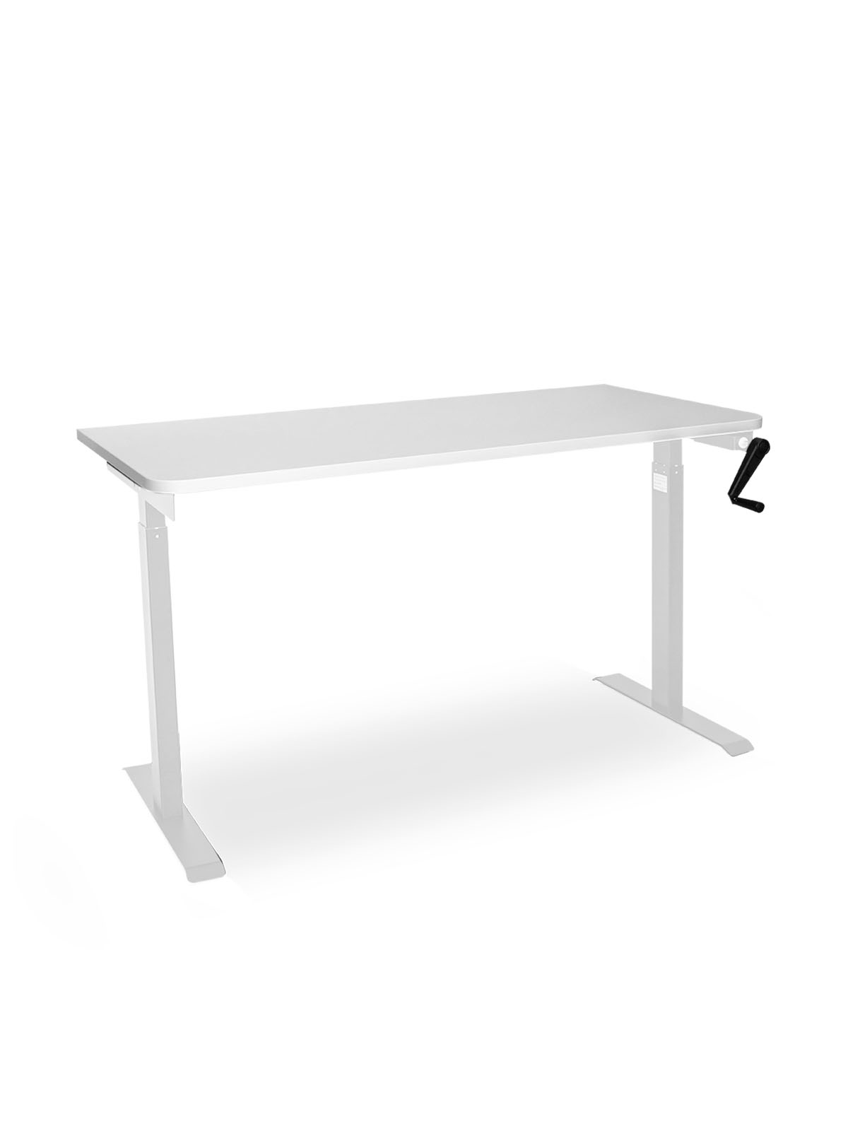 Письменный стол LuxAlto с регулировкой высоты, белый, 120x70x2.5см, 34061