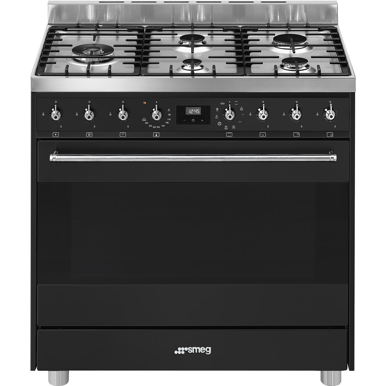 Комбинированный варочный центр Smeg C95GMCA9-1 черный