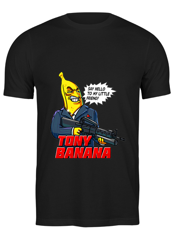 Футболка мужская Printio Tony banana черная M