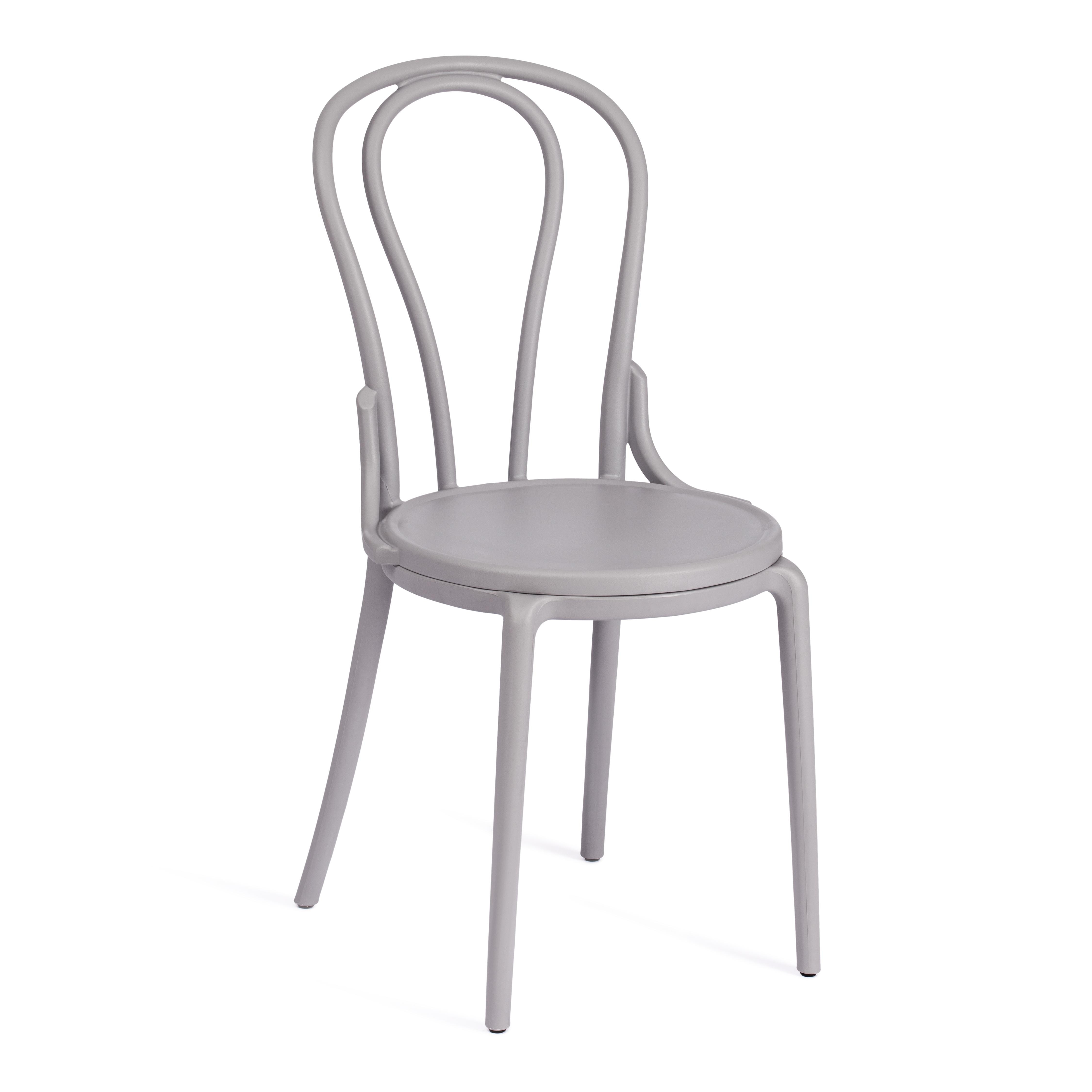 Стул для кухни 4 шт пластиковый со спинкой садовый на балкон Tetchair THONET