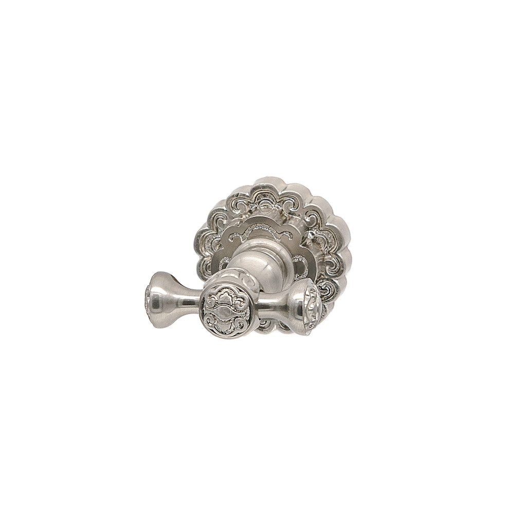 Крючок для полотенца MILACIO двойной MC.902.SL, серебро ( коллекция Villena )
