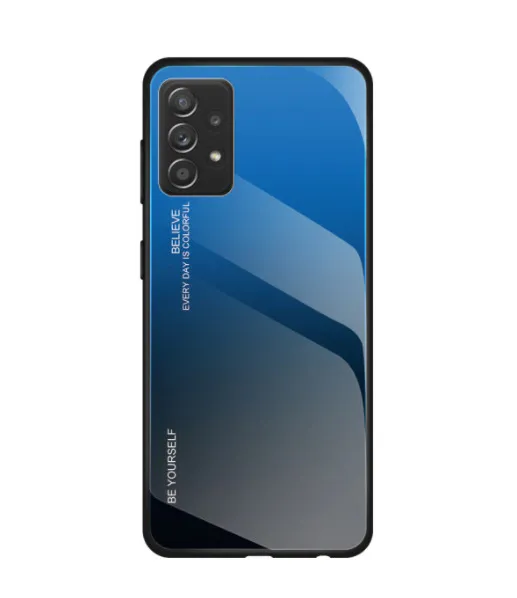 Чехол MyPads для Samsung Galaxy M52 5G градиент синий