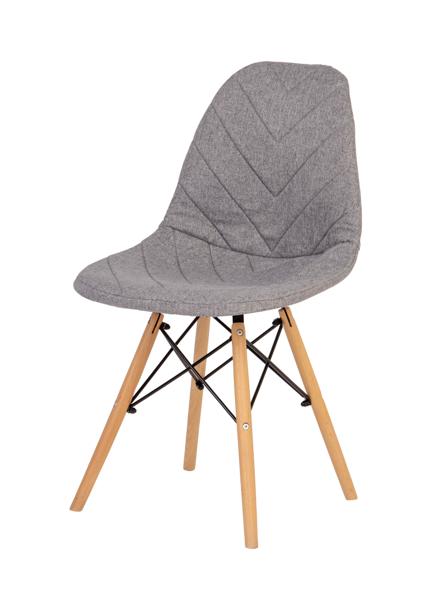 Чехол LuxAlto на стул со спинкой Eames, Aspen, Giardino, Светло-серый, 4 шт. (11548)