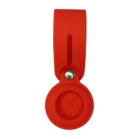 Чехол Airtag силиконовый с держателем красный