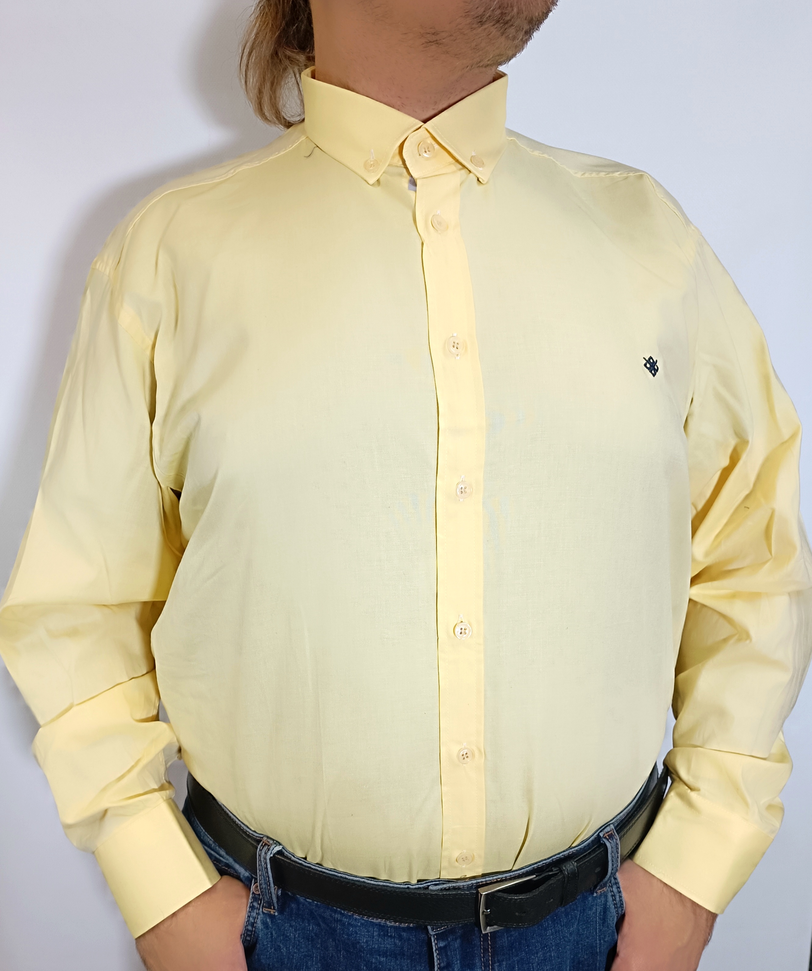 Рубашка мужская Castelli 16333 желтая 6XL