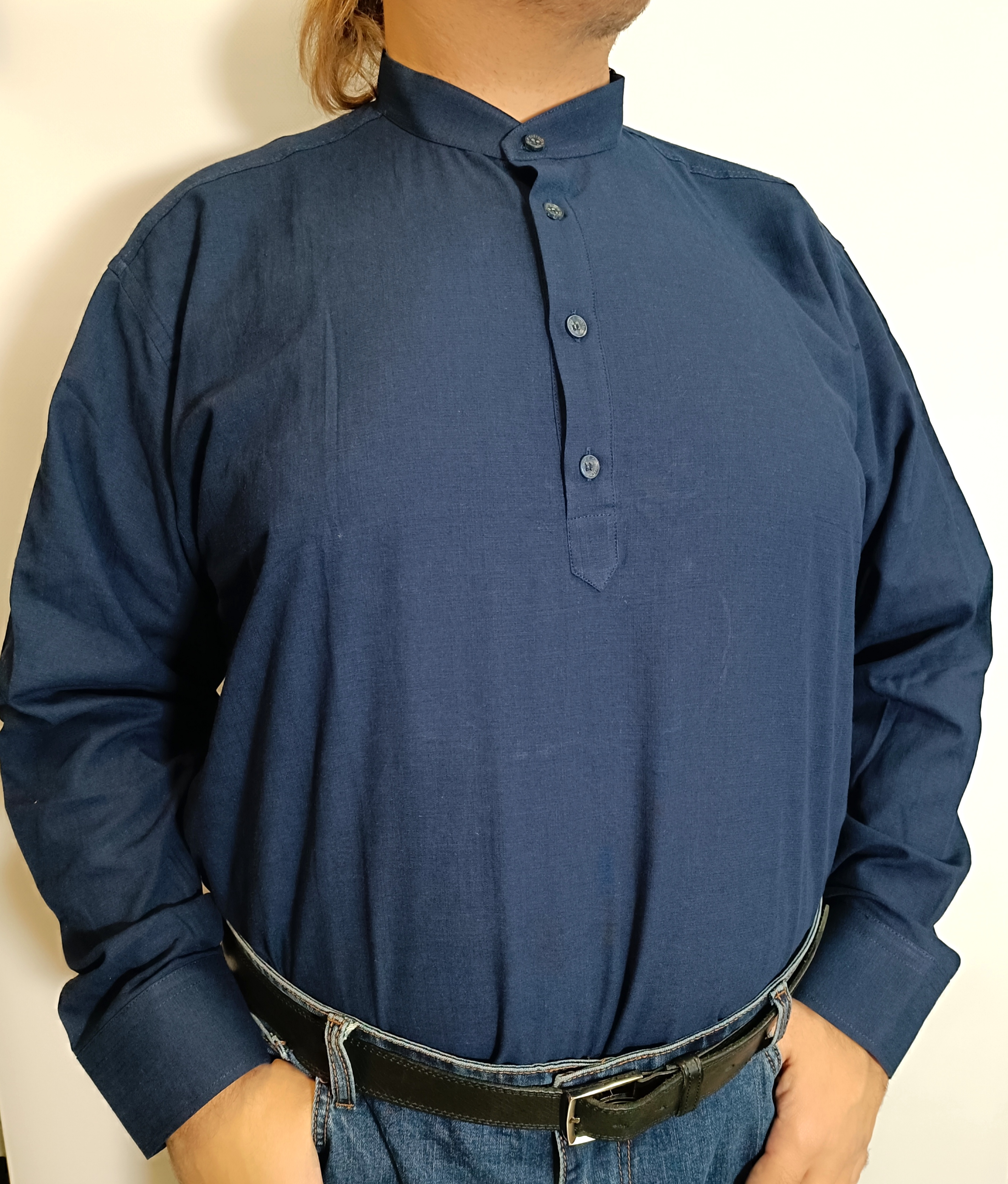 Рубашка мужская Castelli 16344 синяя 4XL