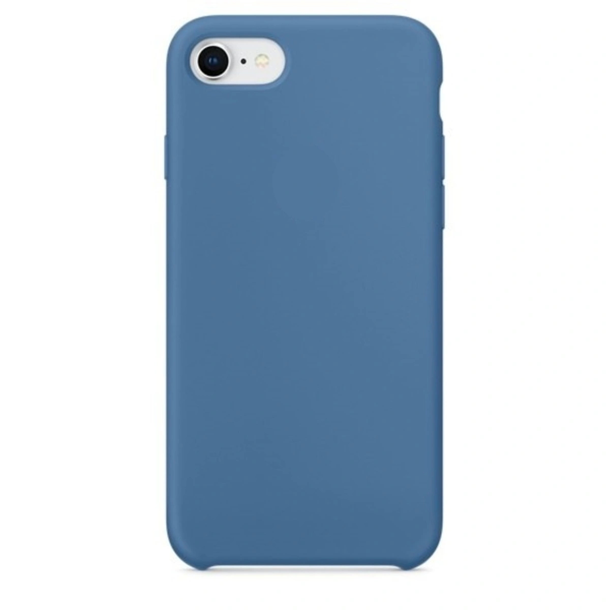 Чехол накладка для iPhone SE 2020 с подкладкой из микрофибры / для айфон СЕ 2020 / синий