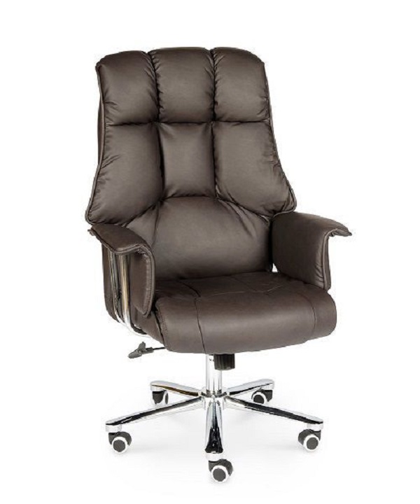 Кресло для руководителя Norden Президент натуральная кожа, темно-коричневый