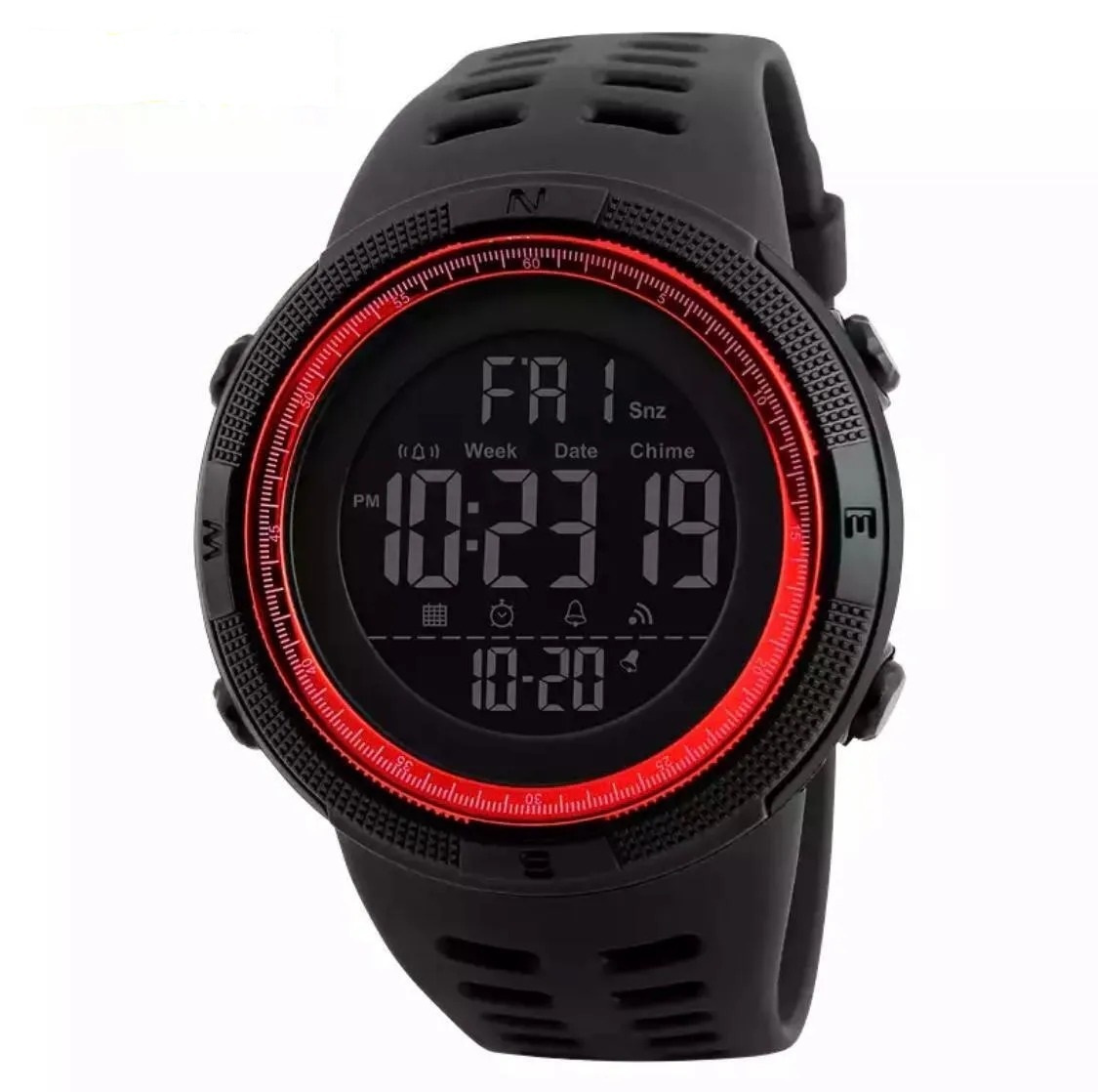 Наручные часы мужские SKMEI 1251 черные/красные