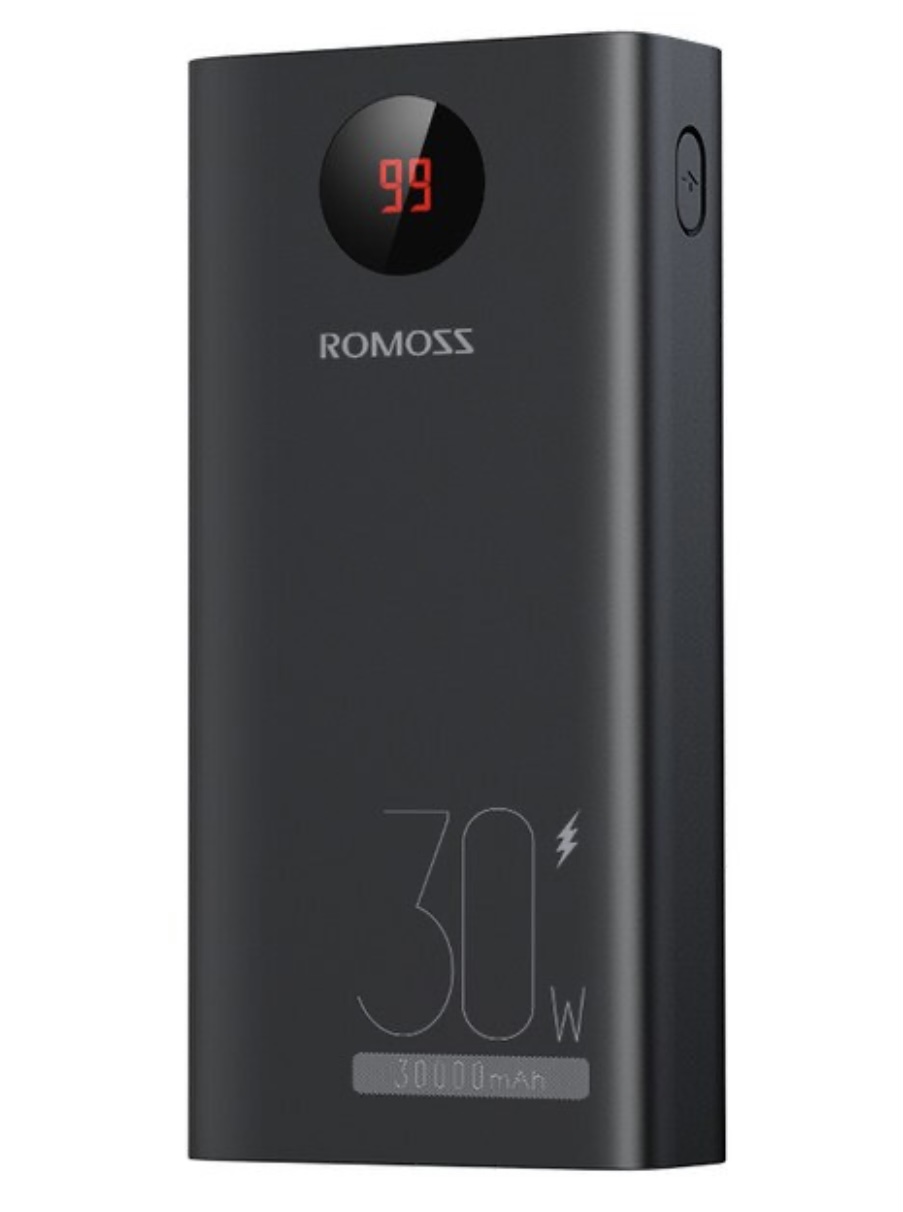 Внешний аккумулятор Romoss PEA30-192 30000 мА/ч для мобильных устройств, черный