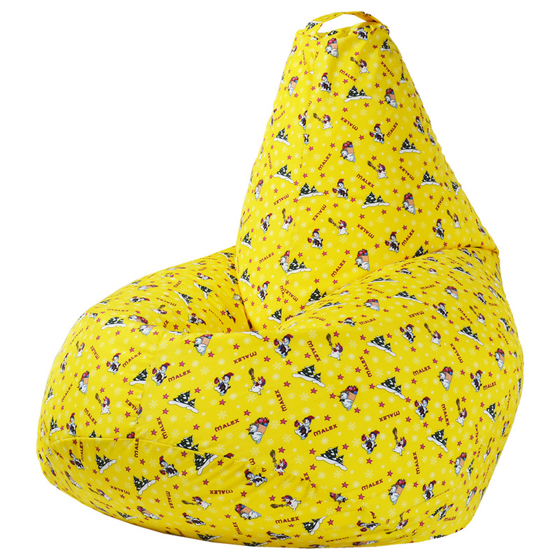 Кресло-мешок Puffmebel груша XXXL разноцветный