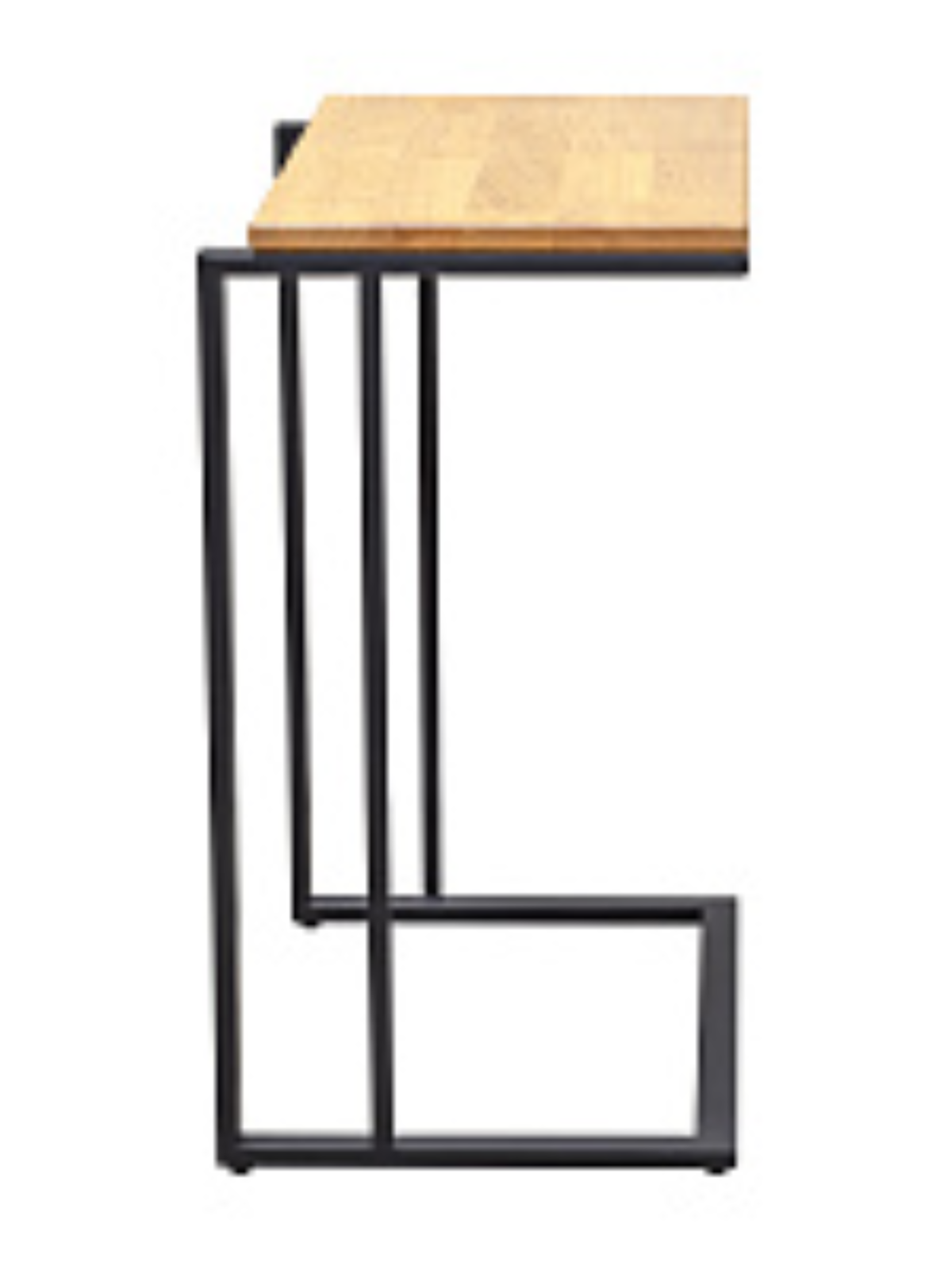 Столик кофейный приставной черный, 550х365x670