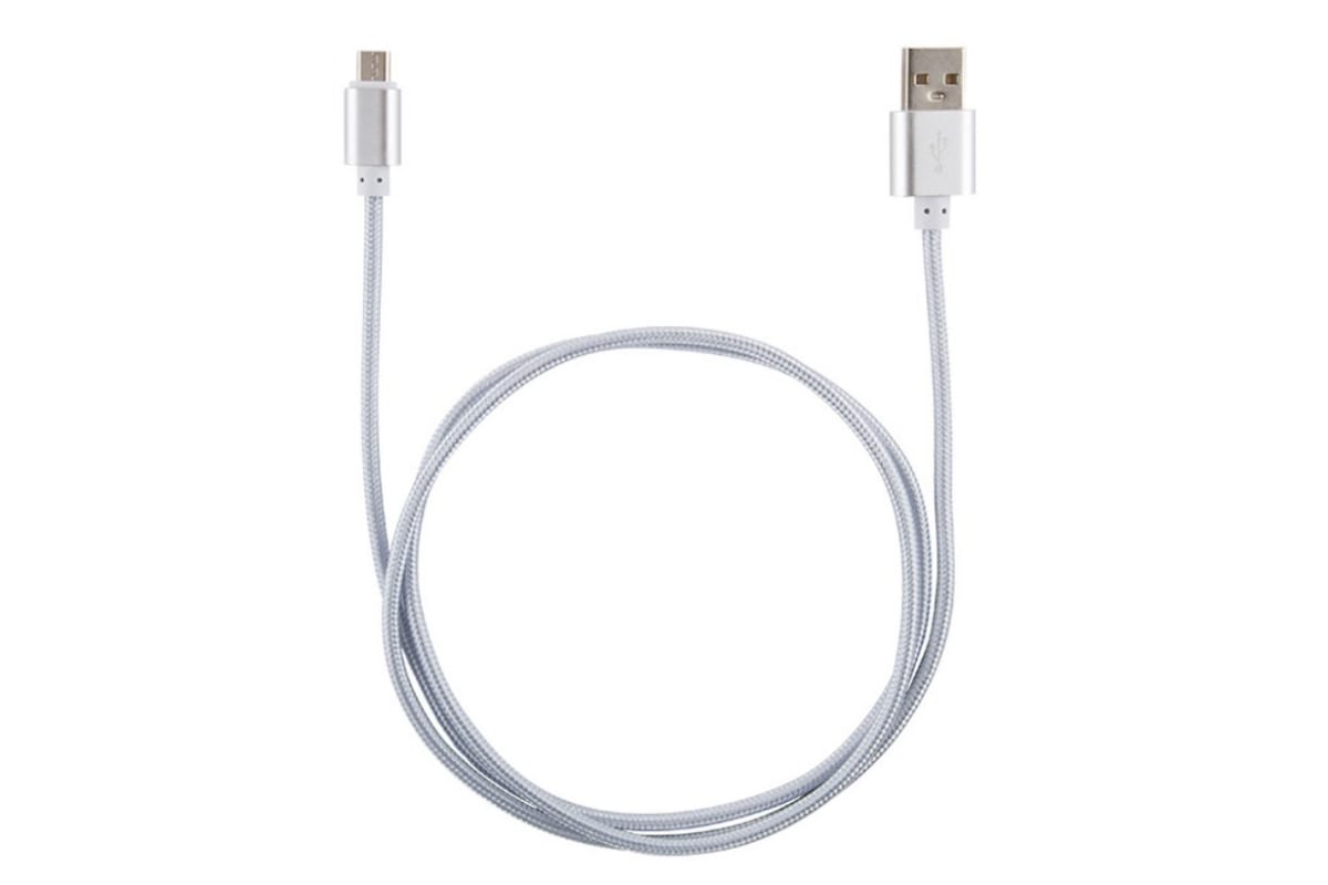 Кабель Energy ET-01 USB/MicroUSB, цвет - серебро