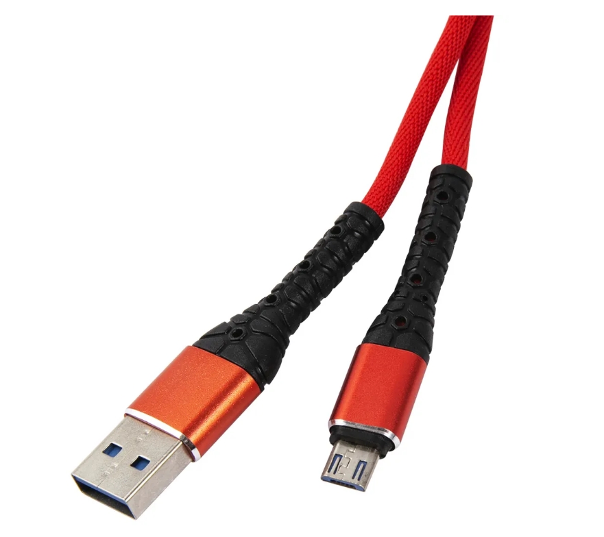 Кабель mObility USB-micro USB красный 1 м