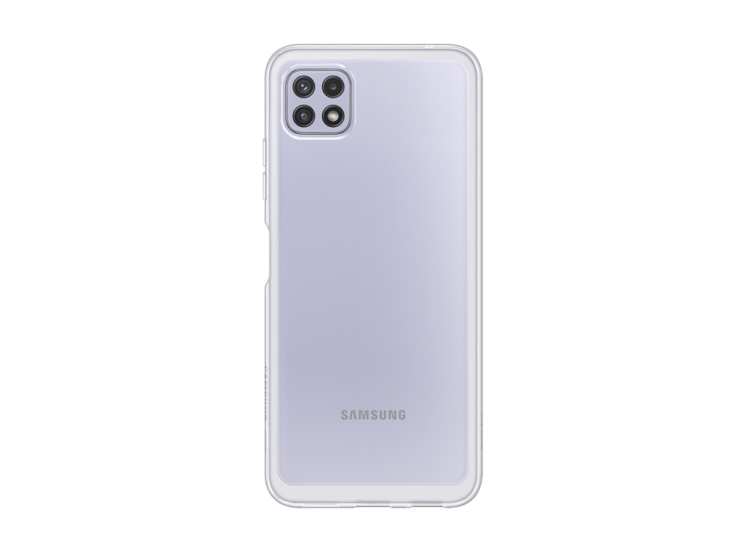 Чехол Samsung Soft Clear Cover для Galaxy A22 Transparent (EF-QA225TTEGRU)