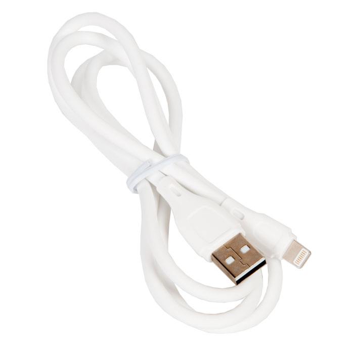 Кабель USB HOCO X61 Ultimate silicone для Lightning, 2.4 A, длина 1.0 м, белый