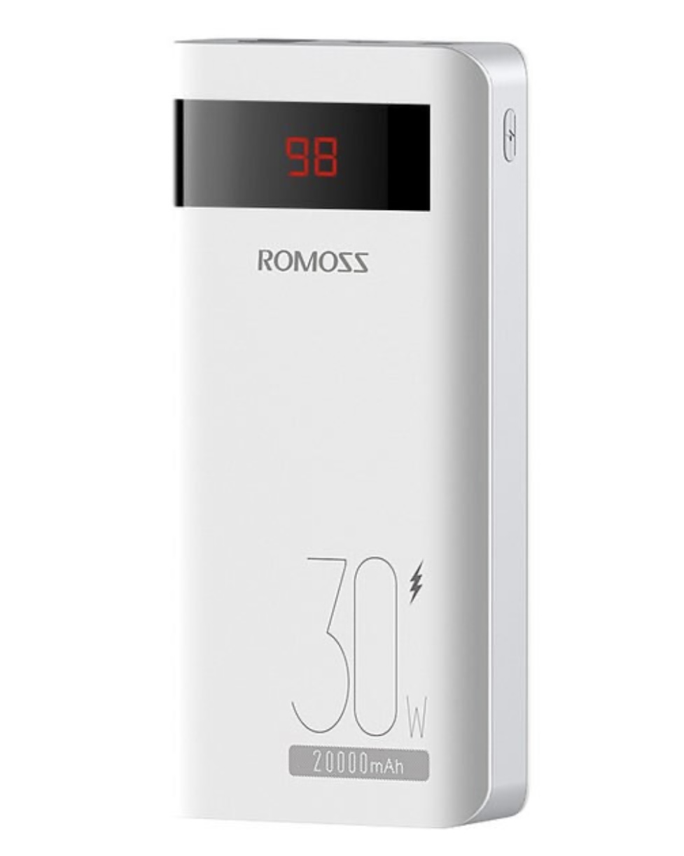 Внешний аккумулятор Romoss 20000 мА/ч для мобильных устройств, белый (PSN20-191)