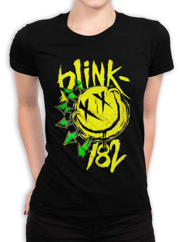 Футболка женская Design Heroes Группа Blink-182 черная 3XL