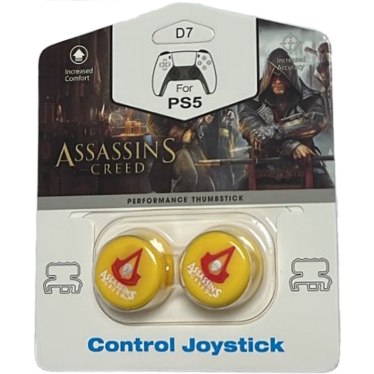 Накладки на стики для DualSense/DualShock 4 DH Assassins Creed\D07 (2 шт) Желтый PS4/PS5