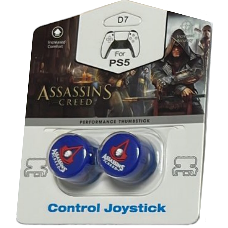 Накладки на стики для DualSense/DualShock 4 DH Assassins Creed\D07 (2 шт) Синий PS4/PS5