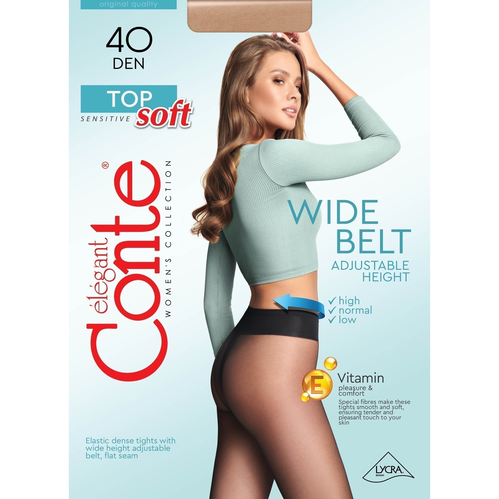 Колготки женские Conte TOP SOFT 40 коричневые 3