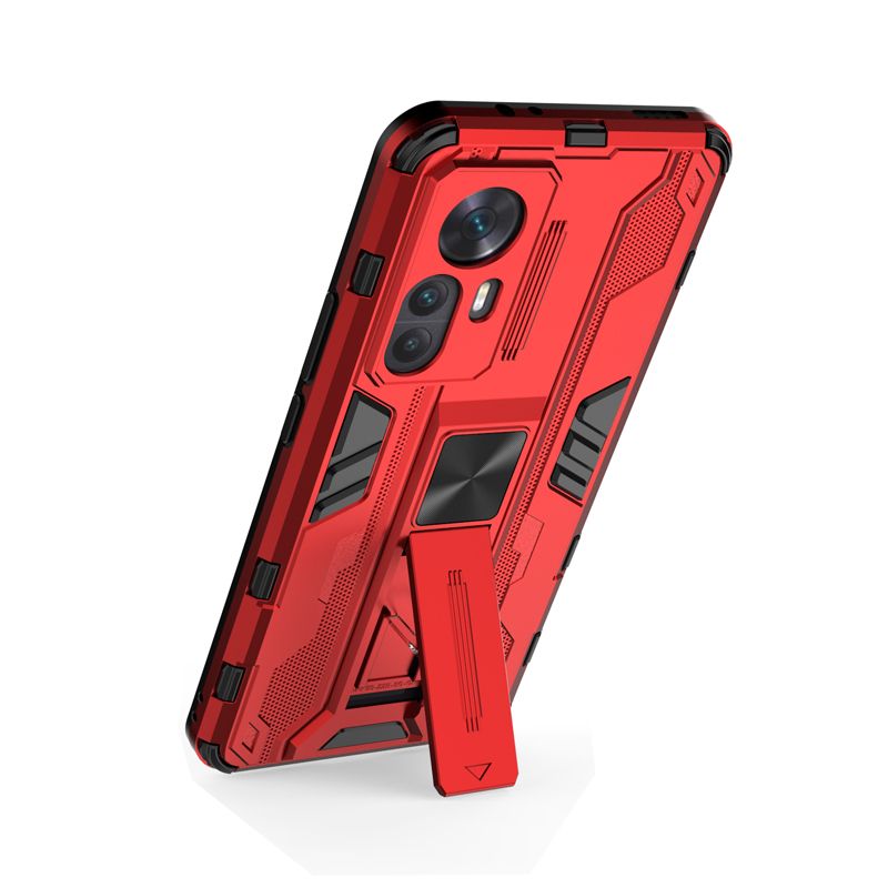 Противоударный чехол с подставкой Transformer для Xiaomi 12T (Pro) (красный)