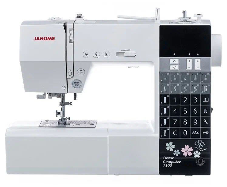 Швейная машина Janome Decor Computer 7100 белый, черный