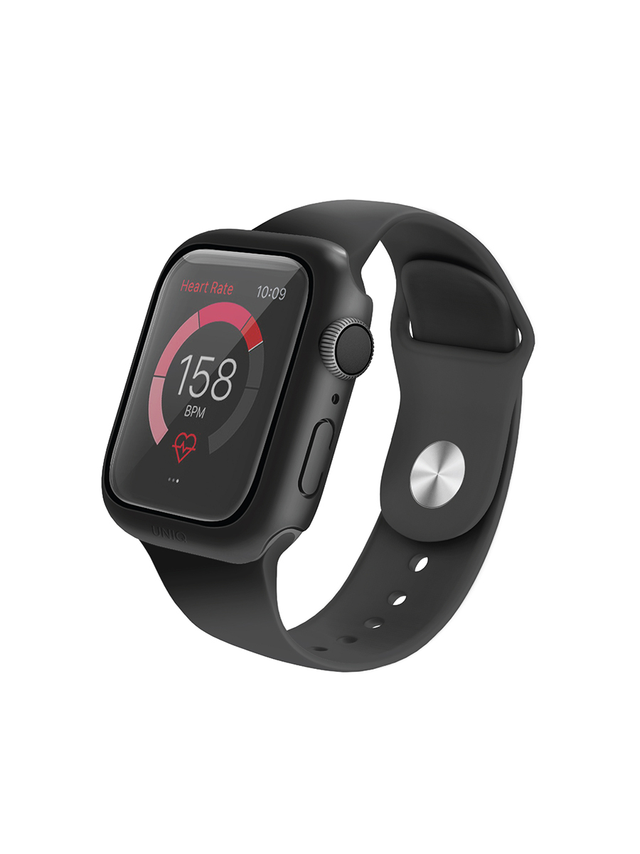 Чехол Uniq для Apple Watch 40 mm +9H glass Water-resistant IP68 Black