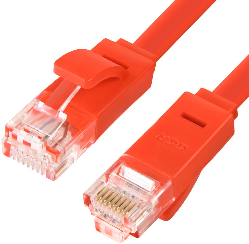 Кабель GCR RJ45-RJ45, M-M 7,5м Red (GCR-LNC624-7.5m)