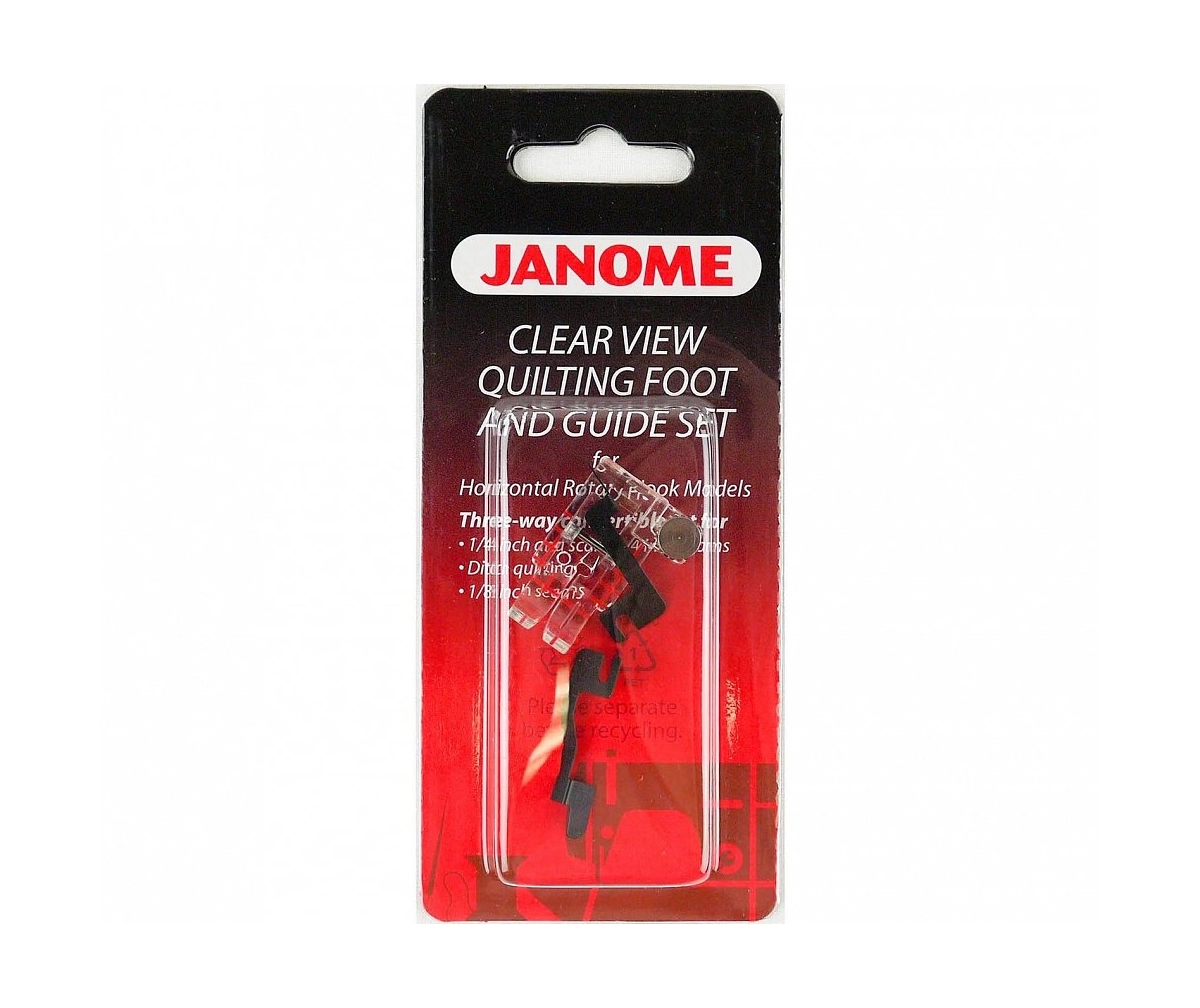 Лапка Janome для квилтинга прозрачная прямострочная, 7 мм